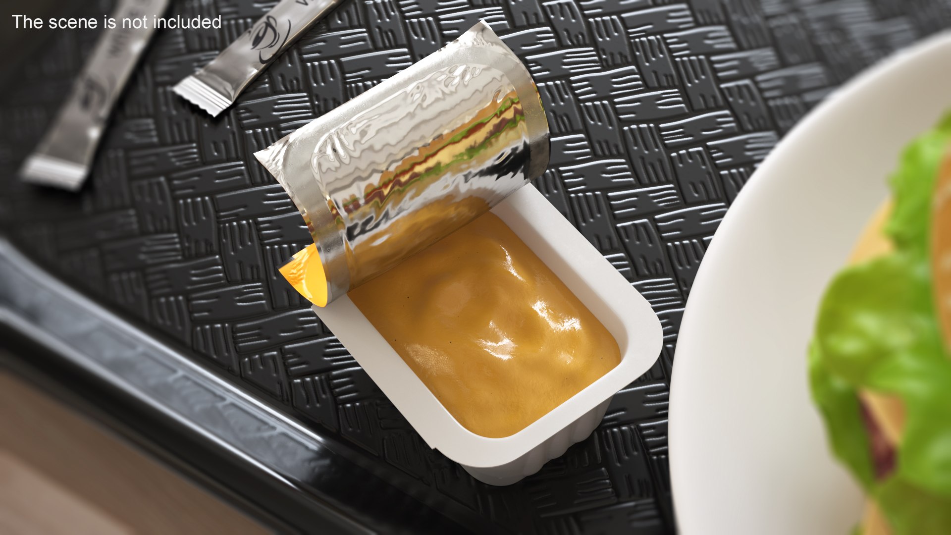 3D Heinz Honey Mustard Sauce Dip Pot Opened model - TurboSquid 2104102