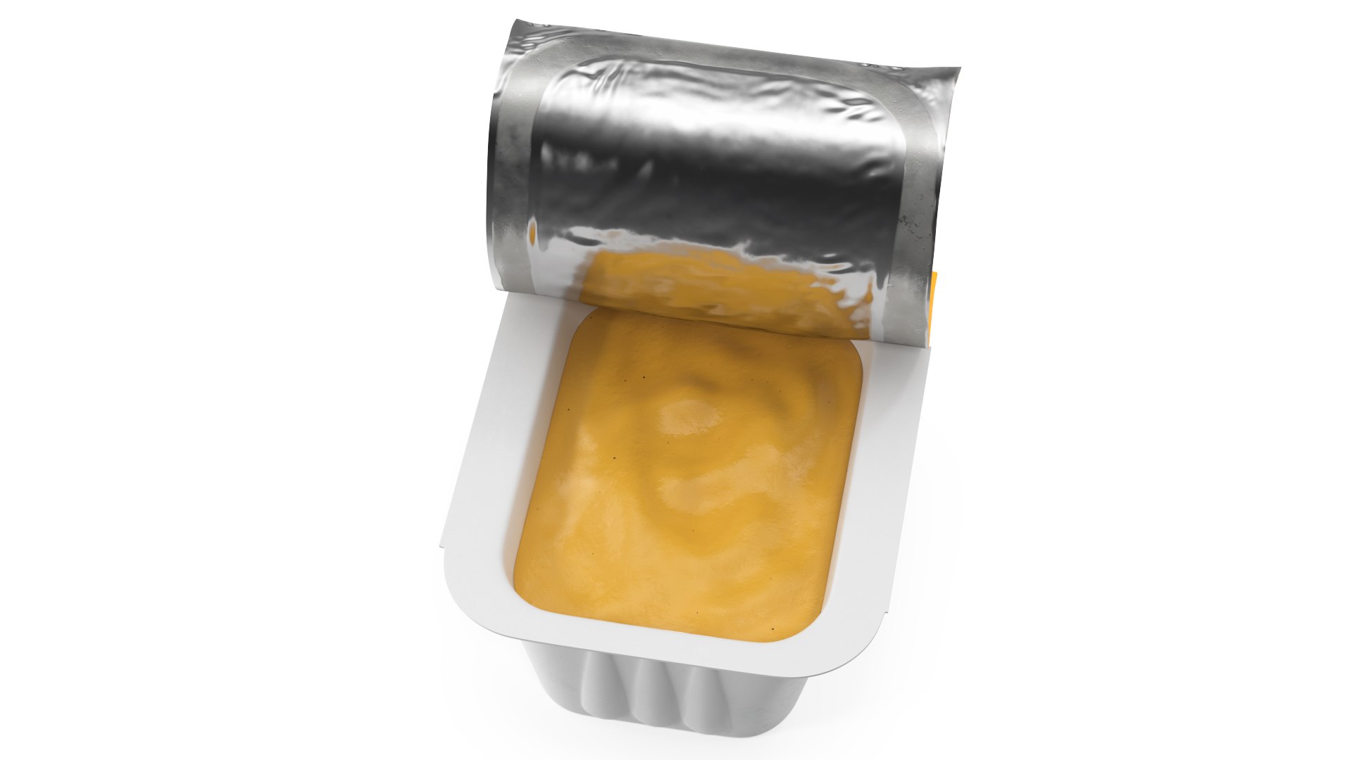 3D Heinz Honey Mustard Sauce Dip Pot Opened model - TurboSquid 2104102