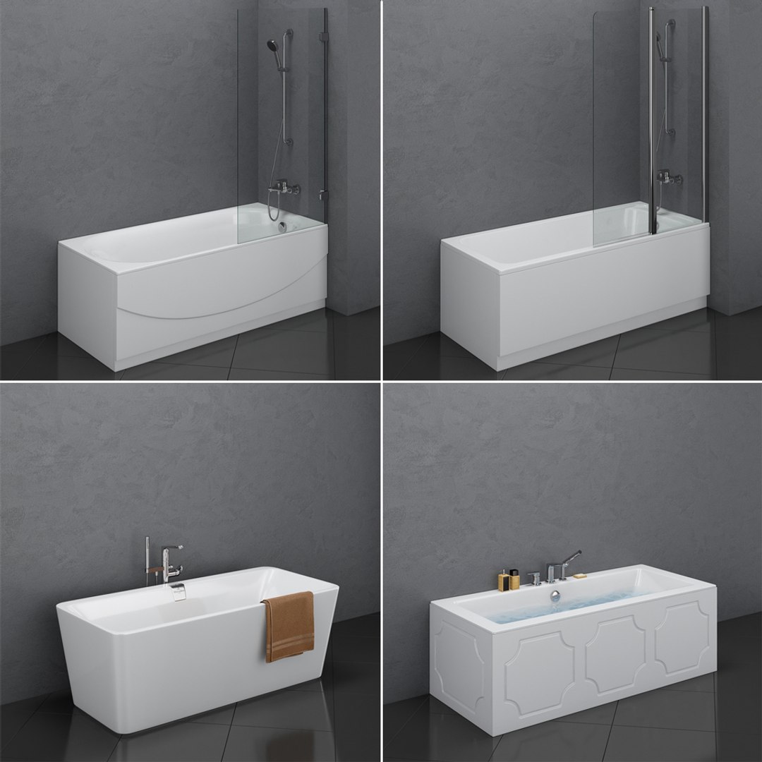 3D Set Baths Villeroy Boch - TurboSquid 1345692