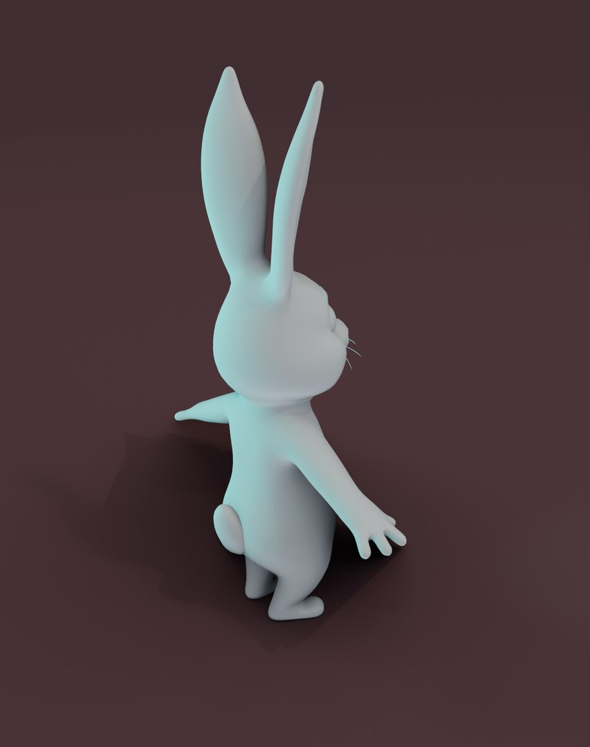 3D Cartoon Rabbit Rigged Base Mesh 3D Model Model - TurboSquid 1782132