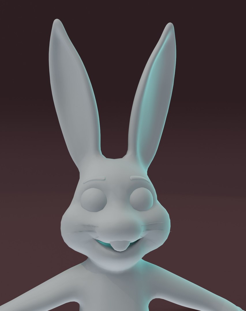 3D Cartoon Rabbit Rigged Base Mesh 3D Model Model - TurboSquid 1782132