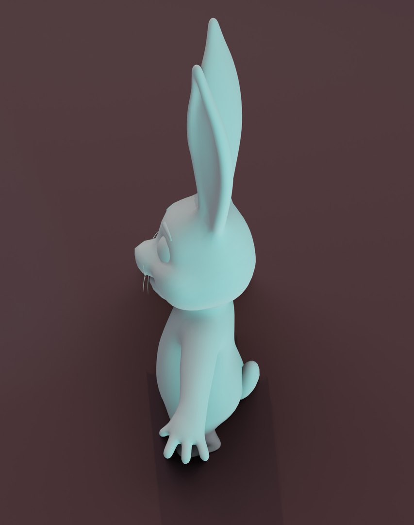 3D Cartoon Rabbit Rigged Base Mesh 3D Model Model - TurboSquid 1782132