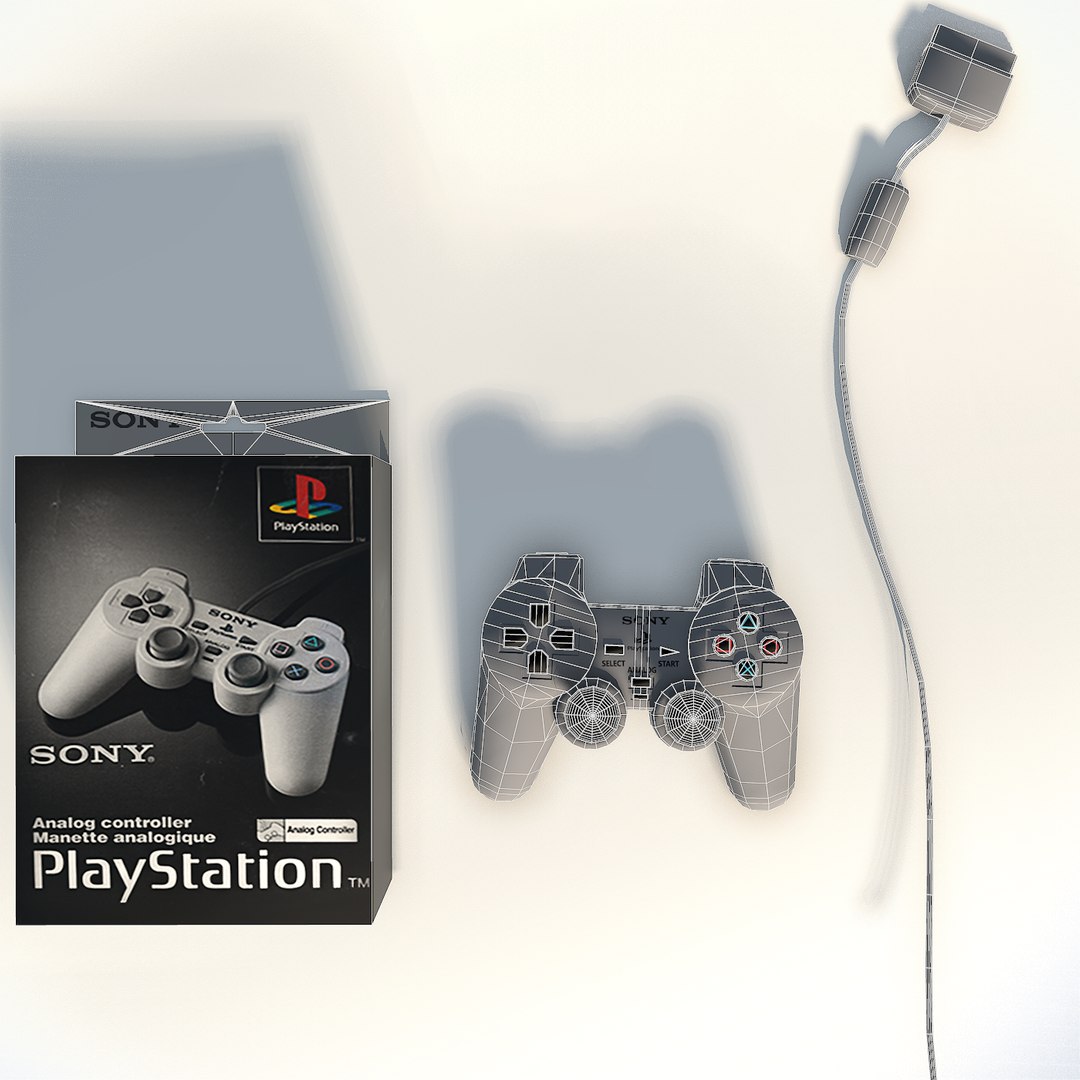 3d Model Ps1 Gamepad
