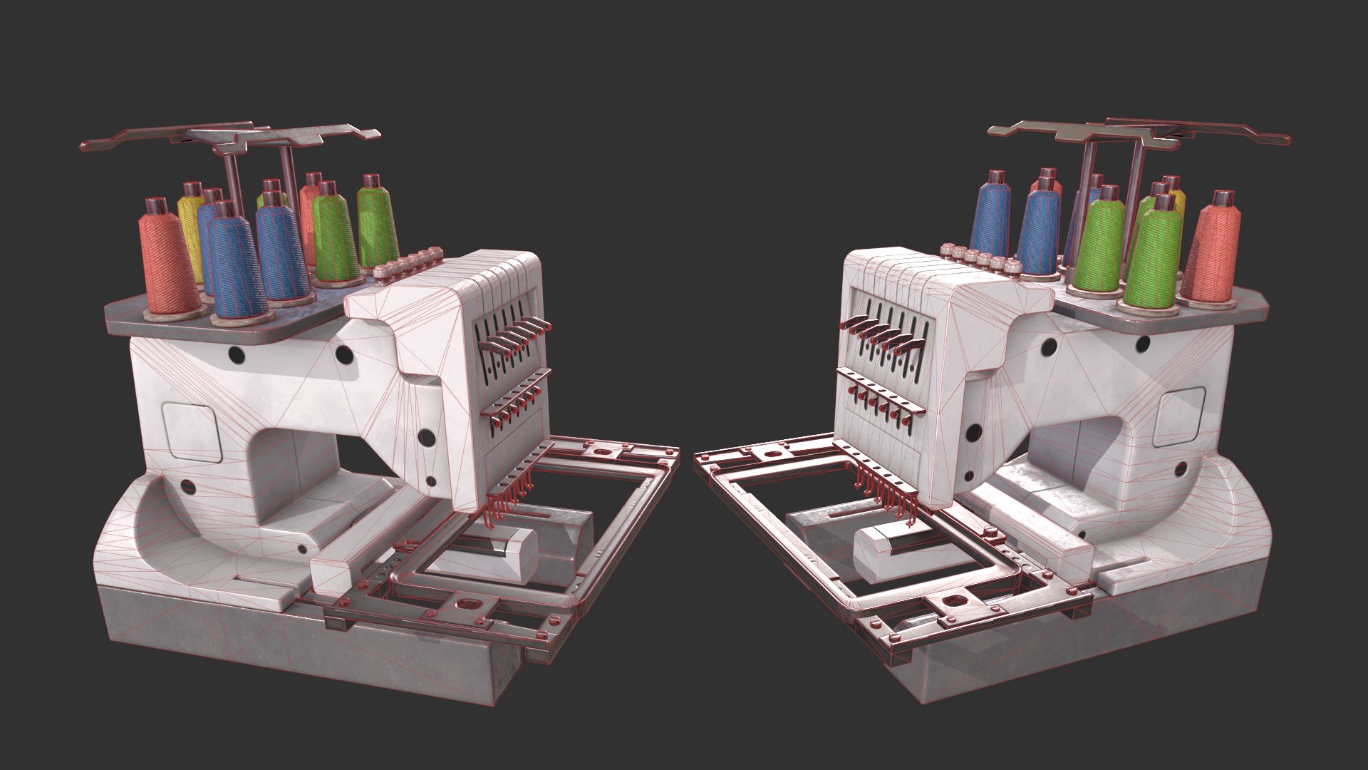 Embroidery Machine 3D Model - TurboSquid 2102233