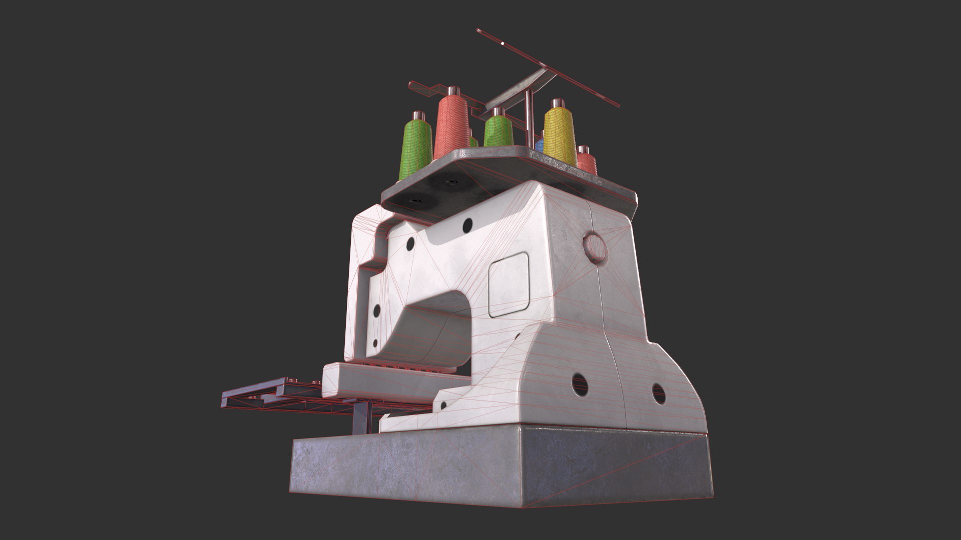 Embroidery Machine 3D Model - TurboSquid 2102233