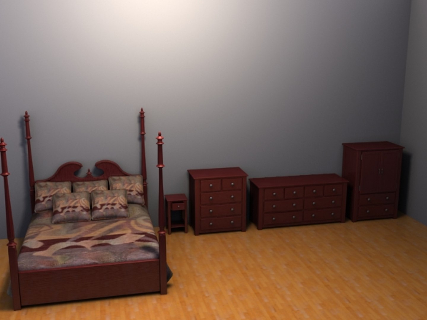 3ds Max Bedroom Set Bed