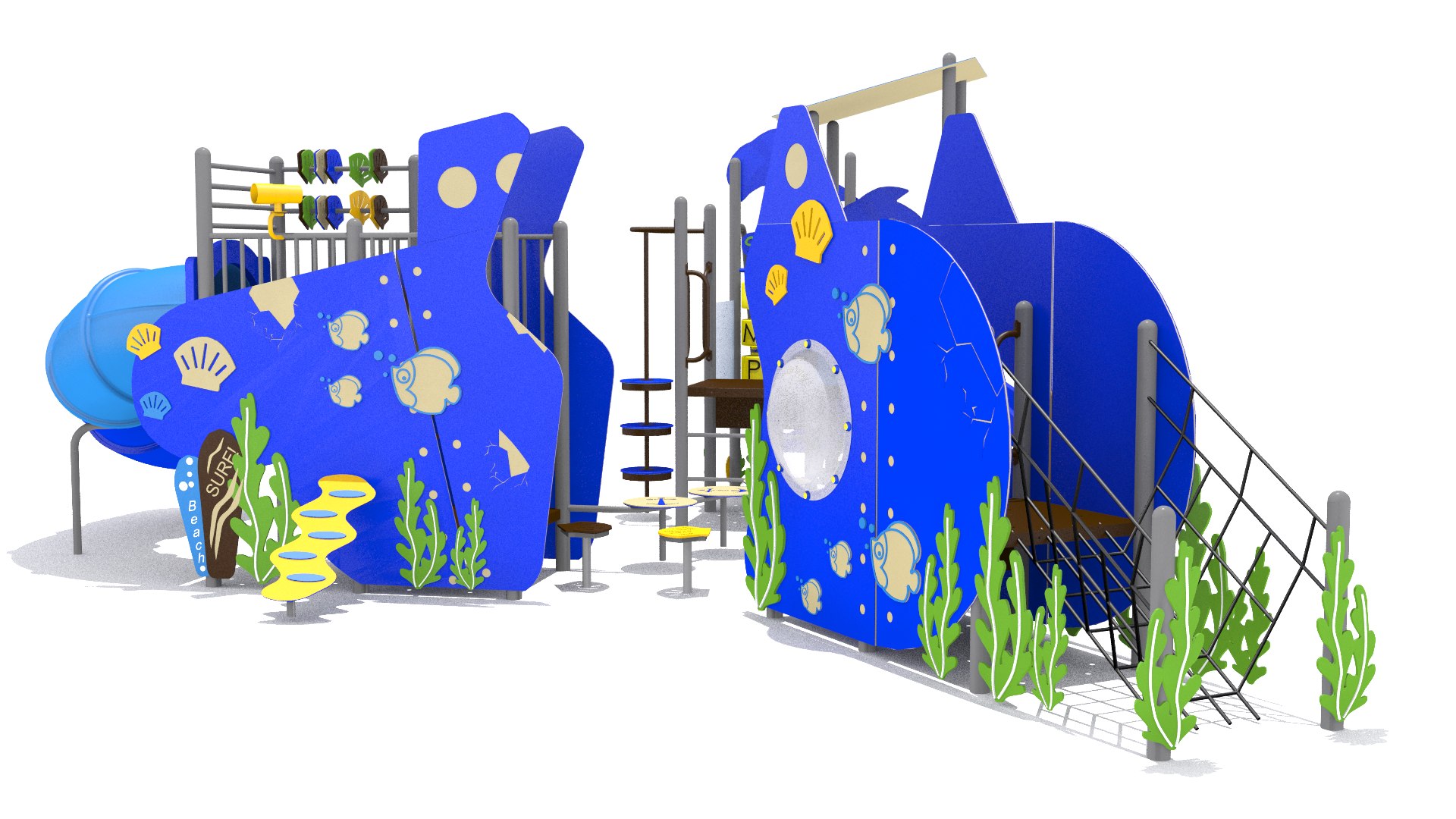 3D Submarine Ocean Playground - TurboSquid 1779259