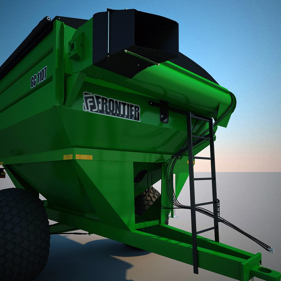 3d model farm grain cart frontier