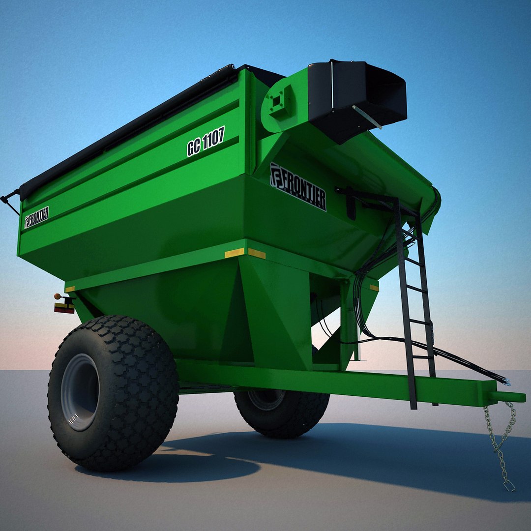 3d model farm grain cart frontier
