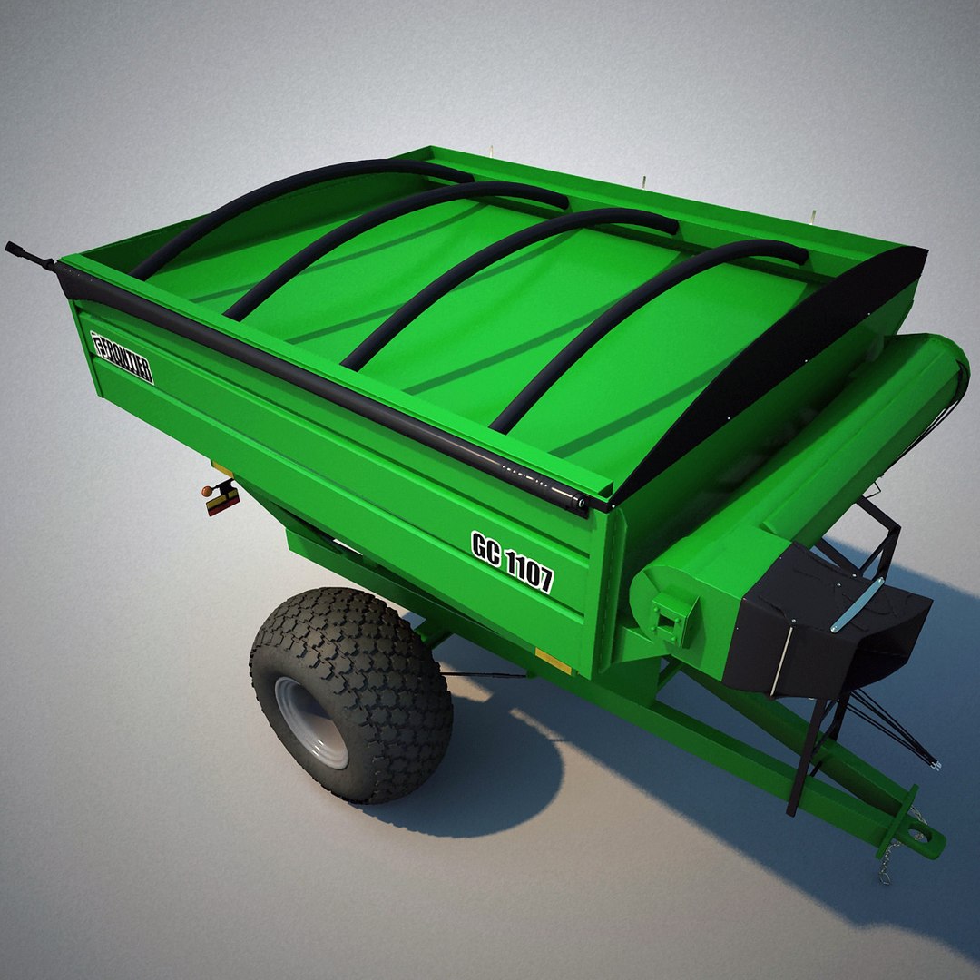 3d model farm grain cart frontier
