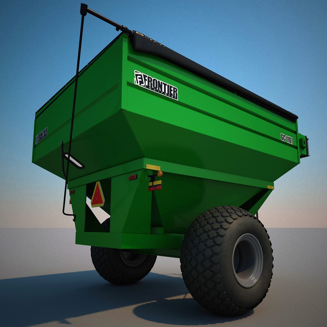 3d model farm grain cart frontier
