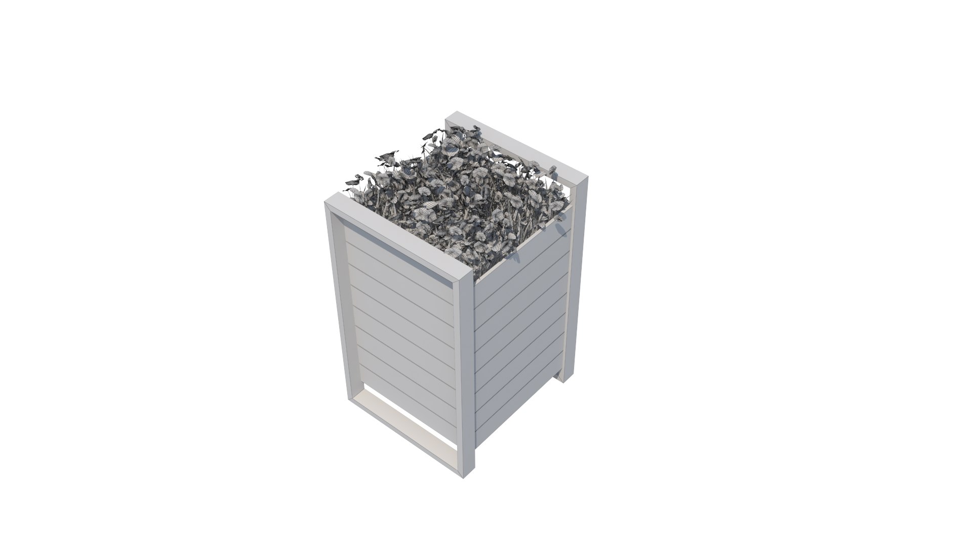 3D Street Flowerbed With Flowers Model - TurboSquid 2077976