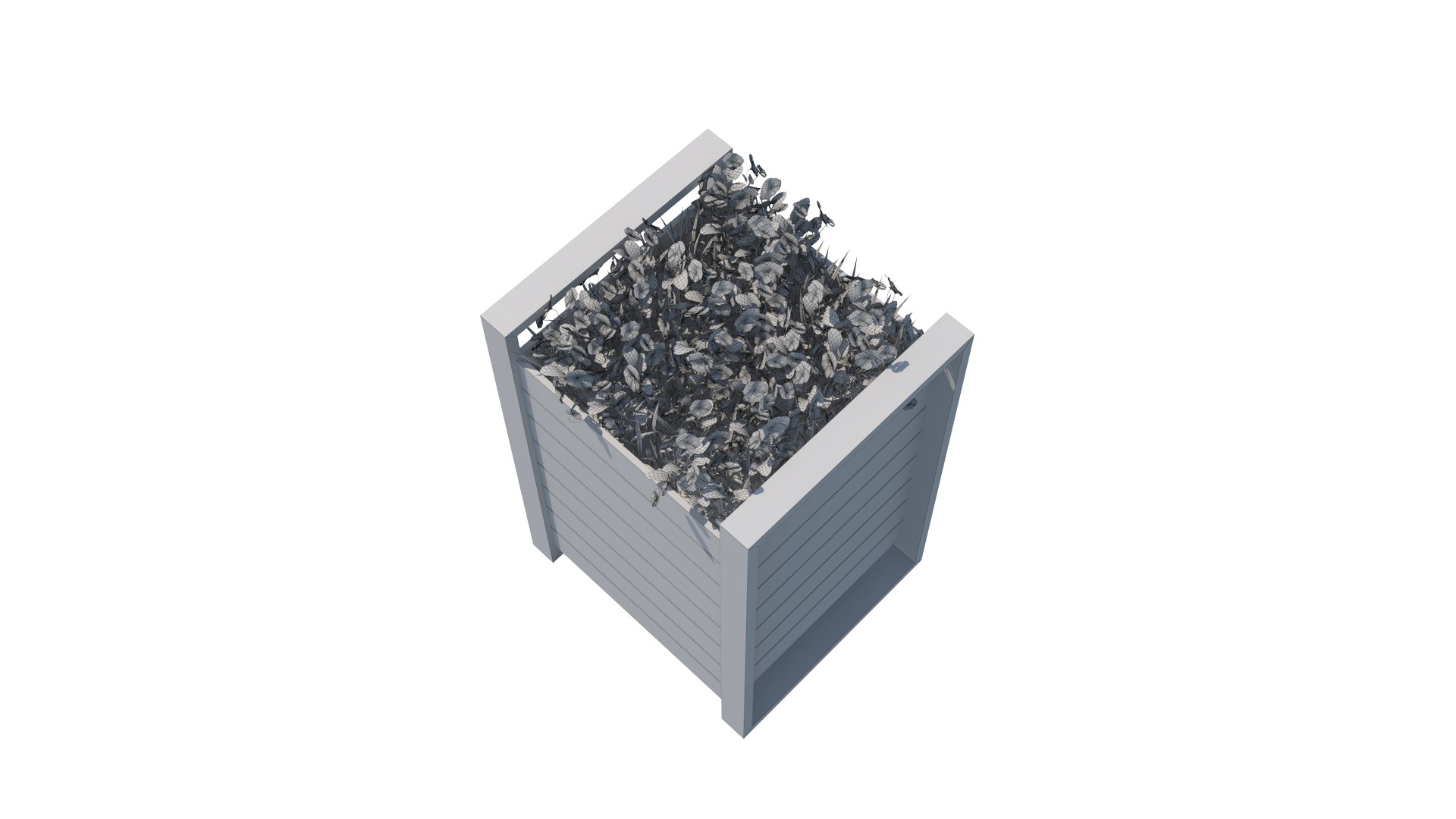 3D Street Flowerbed With Flowers Model - TurboSquid 2077976