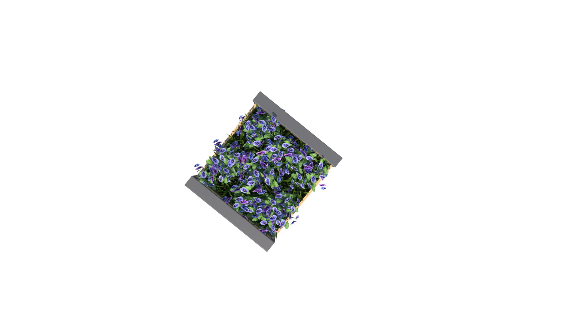 3D Street Flowerbed With Flowers Model - TurboSquid 2077976