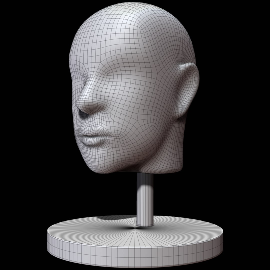 3D Mannequin Head Man Model - TurboSquid 1152584