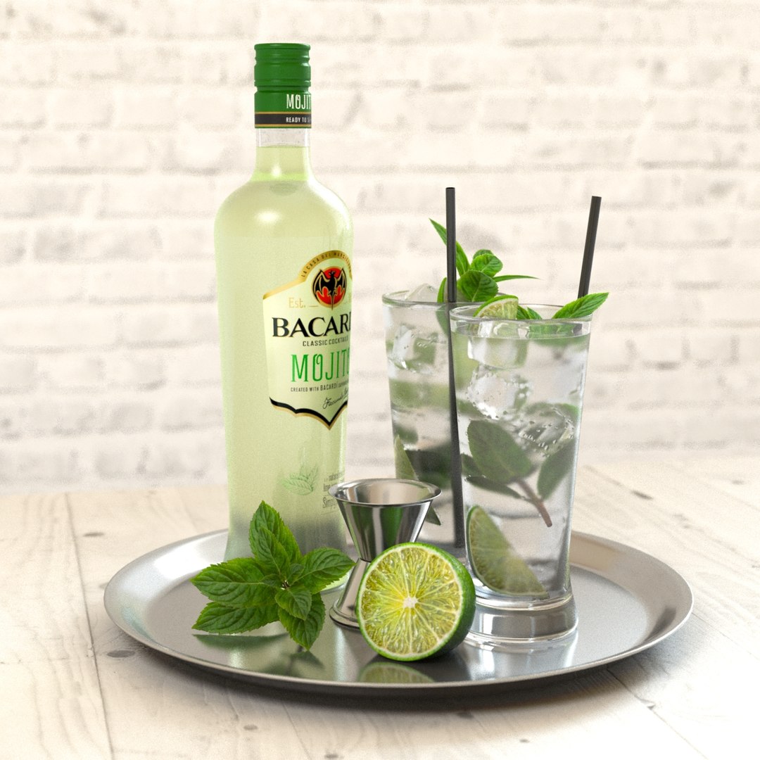 3d Mojito Set Model