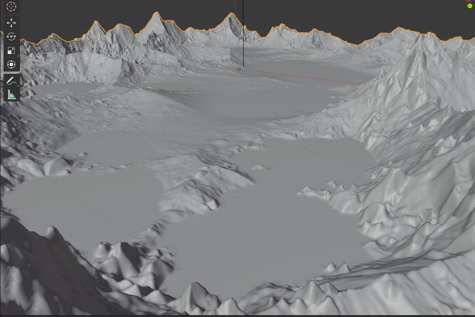 Valley Snowy Mountains 3D Model - TurboSquid 1540537