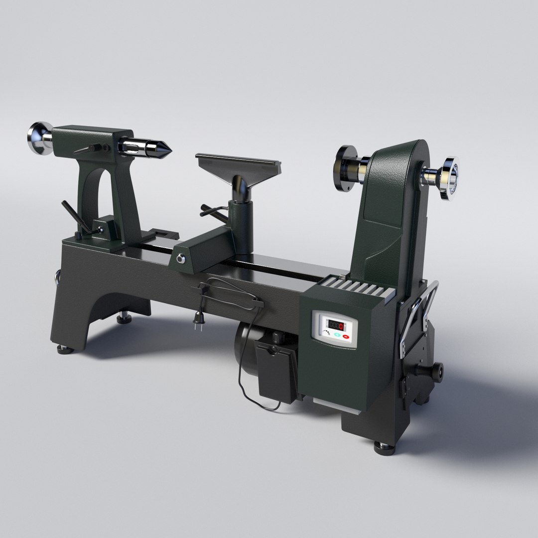 Lathe Machine 3D - TurboSquid 1552694