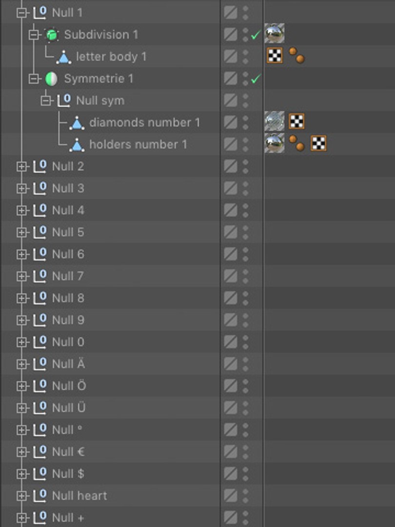 Numbers Diamonds 3D Model - TurboSquid 1310296