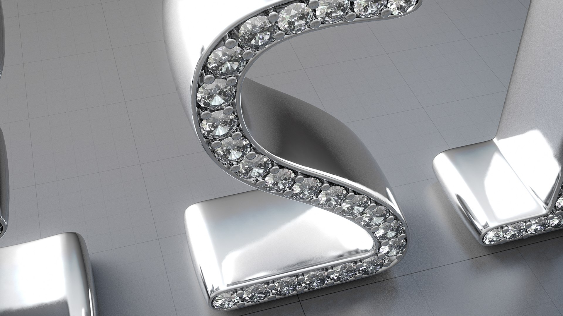Numbers Diamonds 3D Model - TurboSquid 1310296