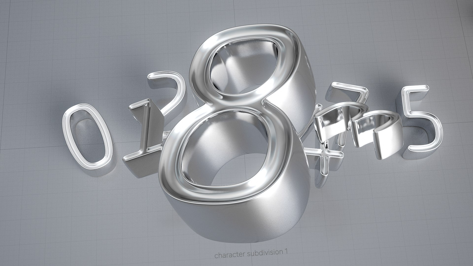 Numbers Diamonds 3D Model - TurboSquid 1310296
