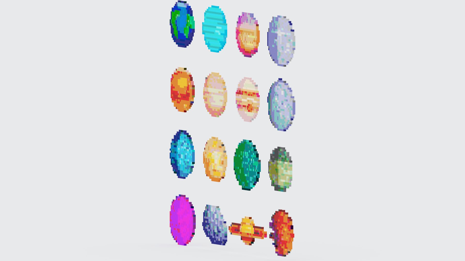 3D Pixel Planet Pack - TurboSquid 2021560