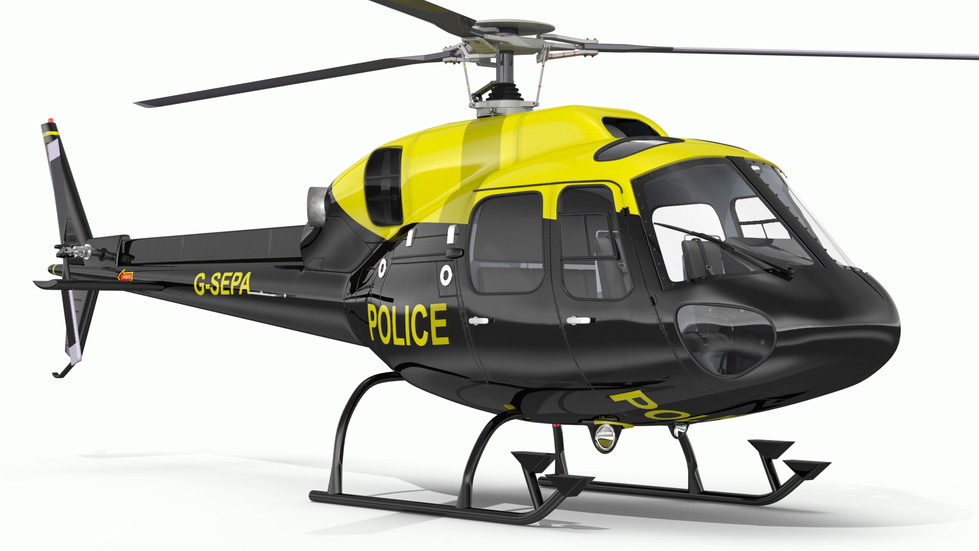 Police Helicopter Eurocopter AS 355 Model - TurboSquid 2148991