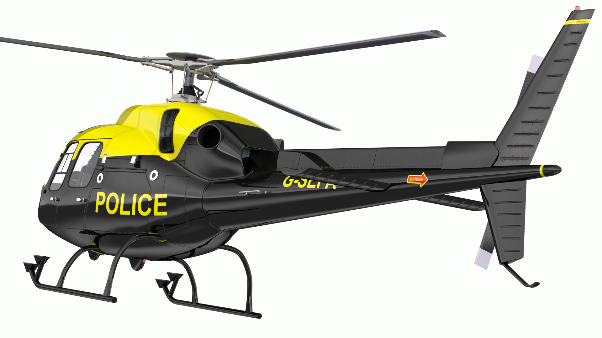 Police Helicopter Eurocopter AS 355 Model - TurboSquid 2148991