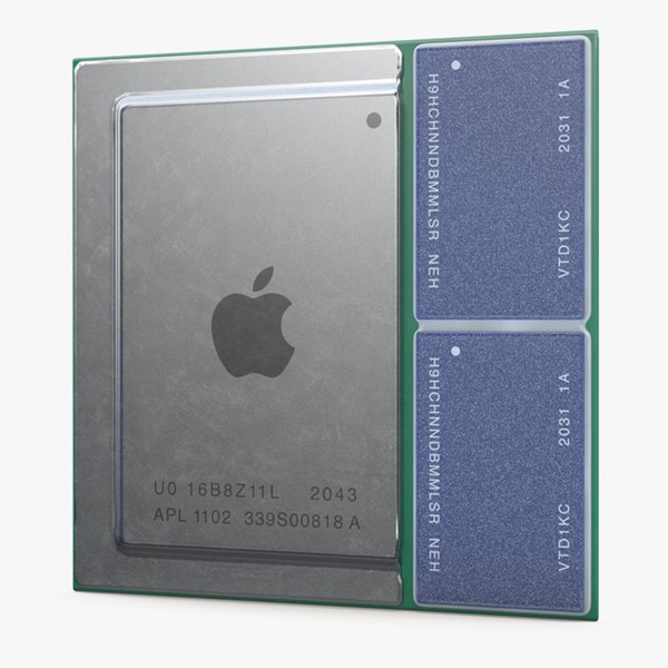 modelo 3d Chip de la serie Apple M1 - TurboSquid 2110812
