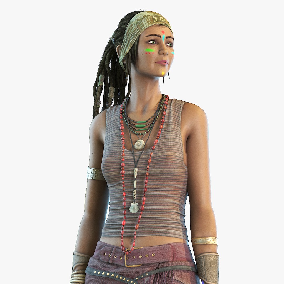 3D Neo Hippie Jessica - TurboSquid 2170358