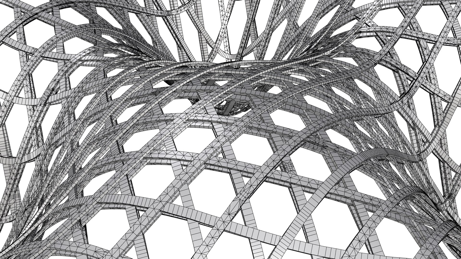 Parametric Woven Timber Canopy Structure 3D Model - TurboSquid 2405061