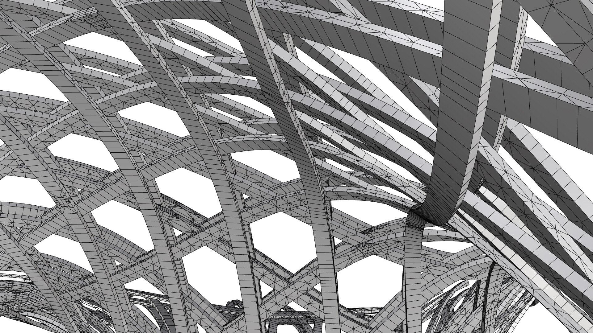 Parametric Woven Timber Canopy Structure 3D Model - TurboSquid 2405061