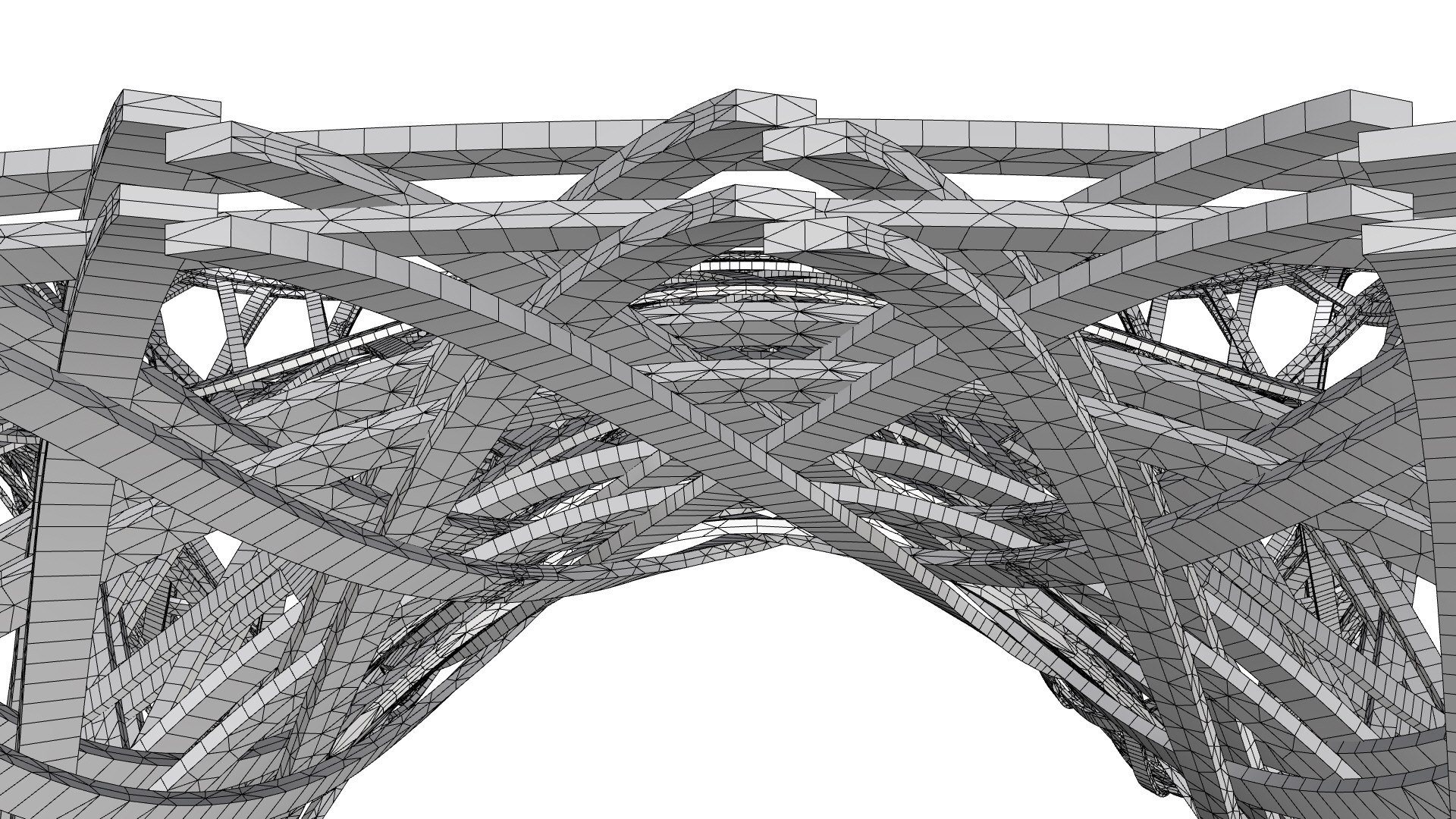 Parametric Woven Timber Canopy Structure 3D Model - TurboSquid 2405061