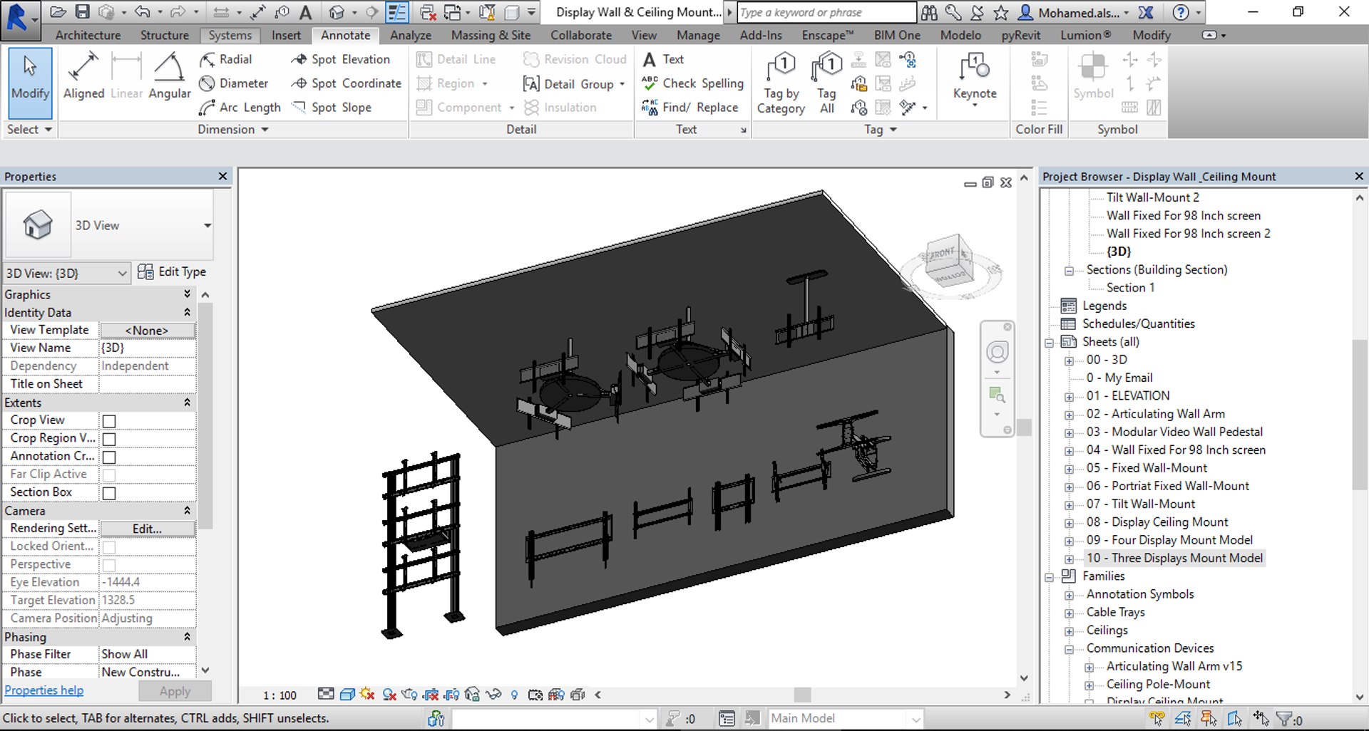 Revit 2015 Mount Display 3D - TurboSquid 1402945