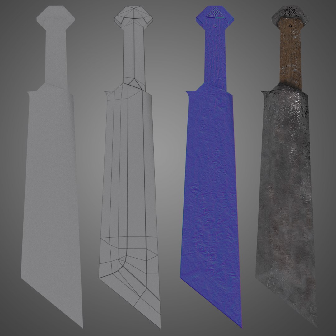 Sword weapon 3D model - TurboSquid 1284561