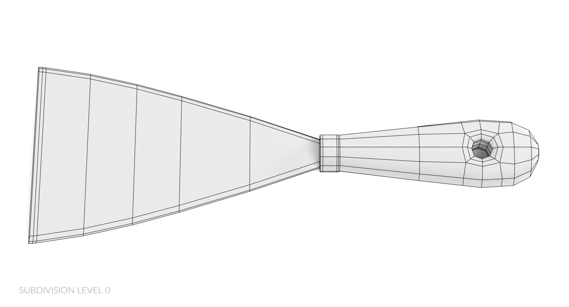 Mason Spatula 3D Model - TurboSquid 1395478