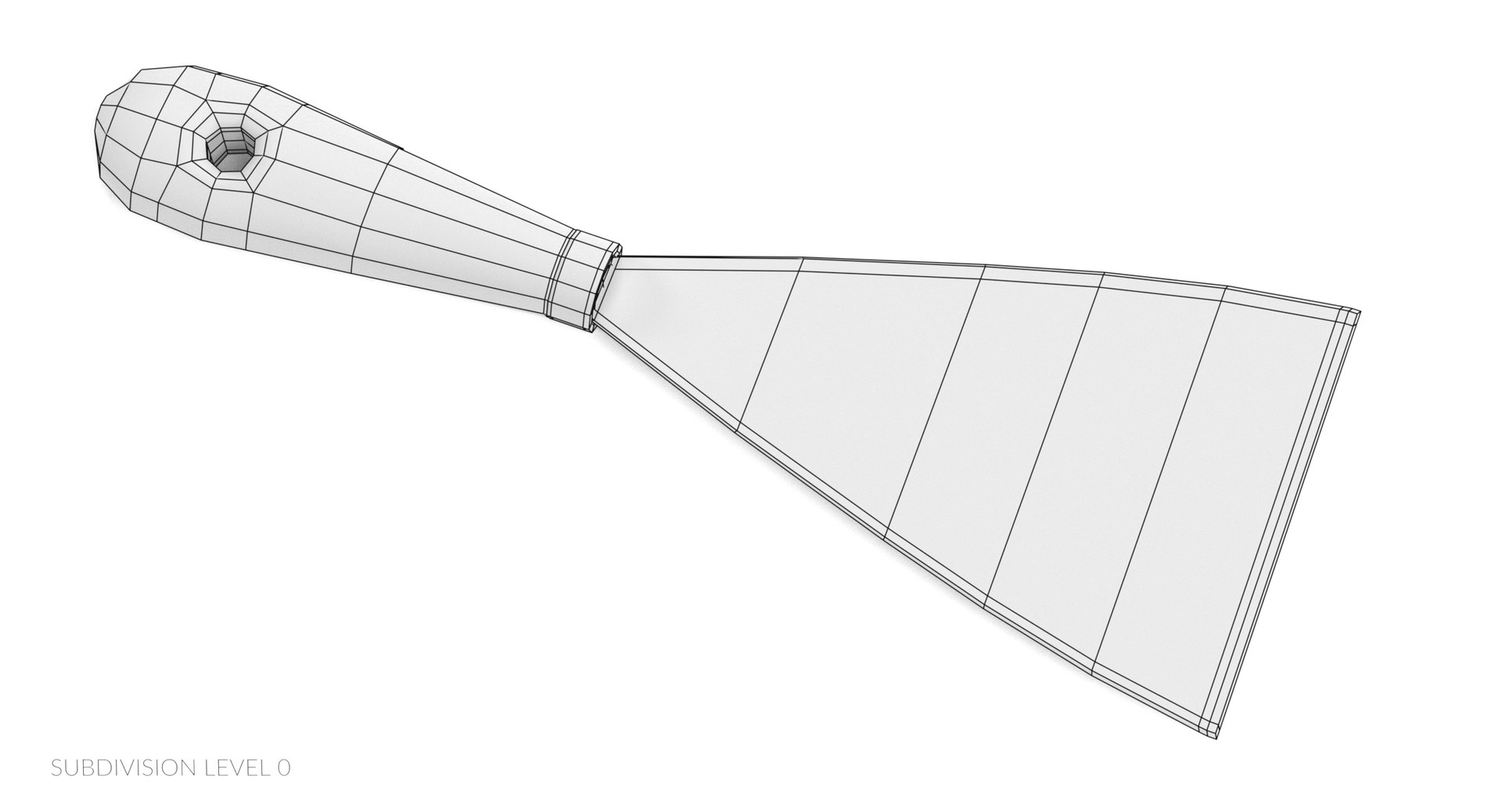 Mason Spatula 3D Model - TurboSquid 1395478