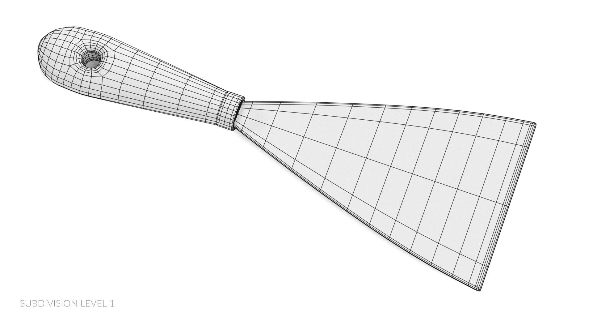 Mason Spatula 3D Model - TurboSquid 1395478