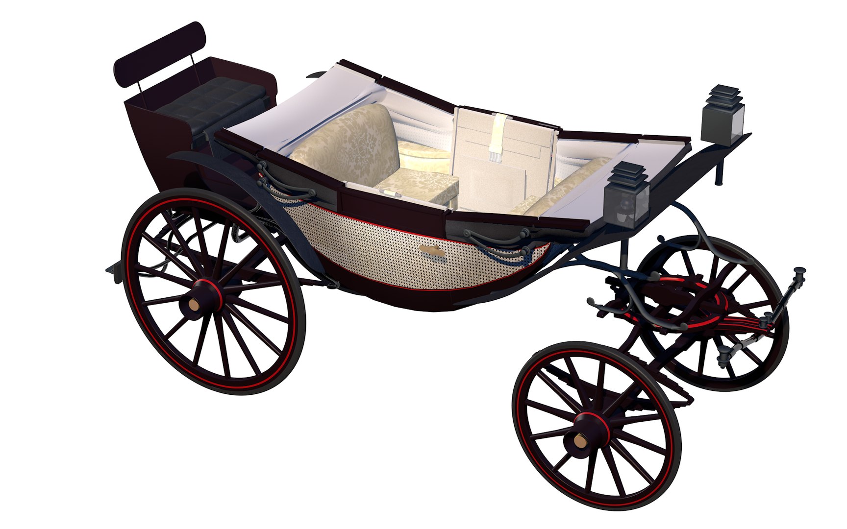 3D Ascot Landau Carriage - TurboSquid 1286400