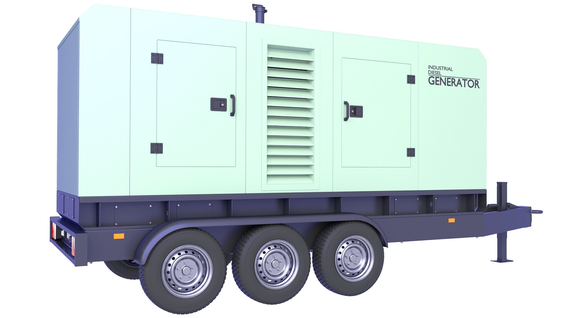 Mobile Generator Trailer 52 3D - TurboSquid 2257483