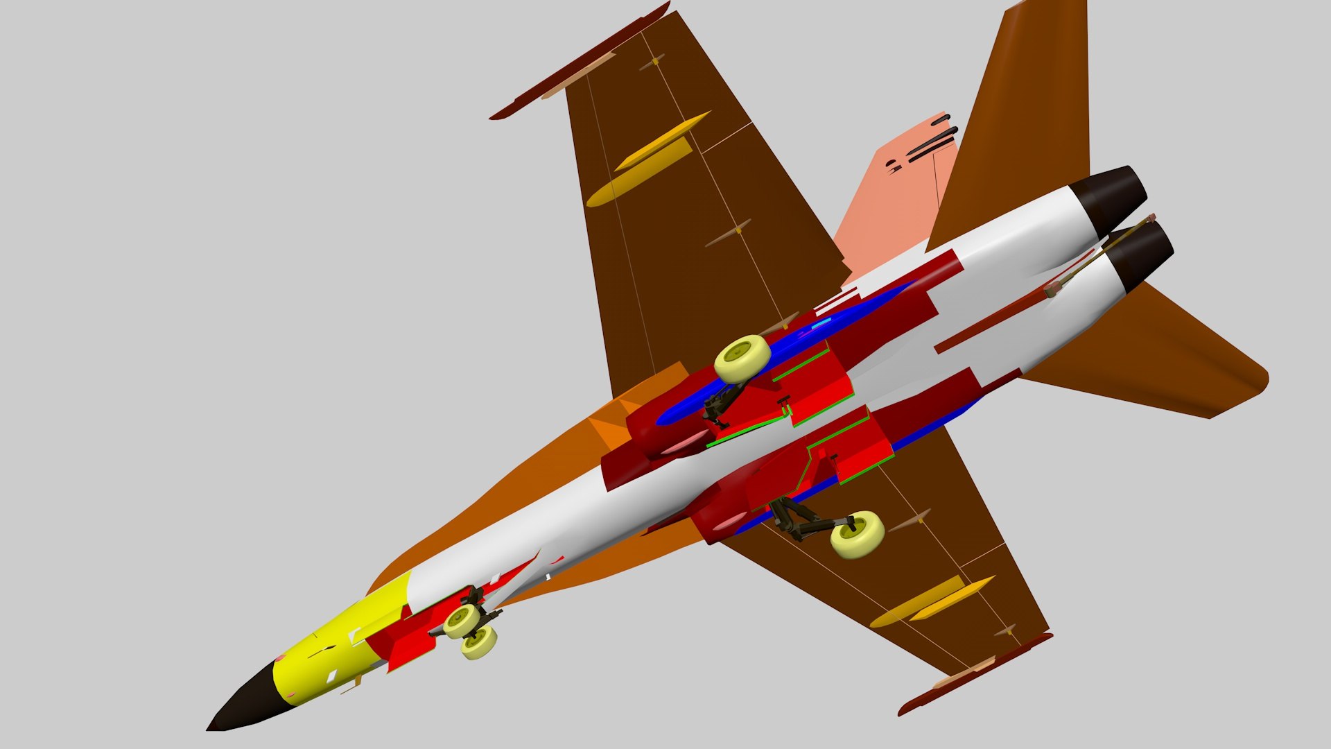 F-18B AIRCRAFT 3D Model - TurboSquid 2085497