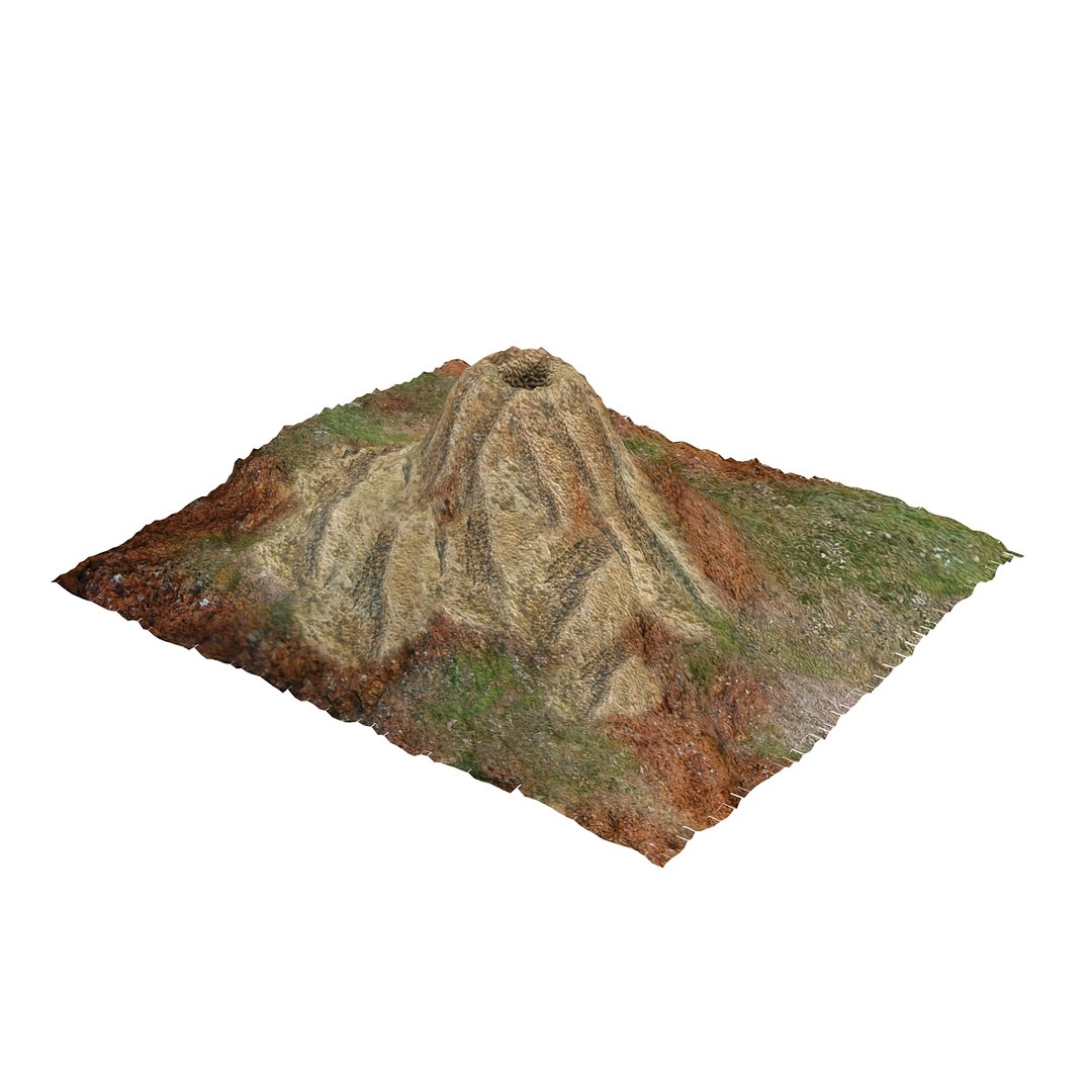 Volcano Mountain 3D Model - TurboSquid 1574034