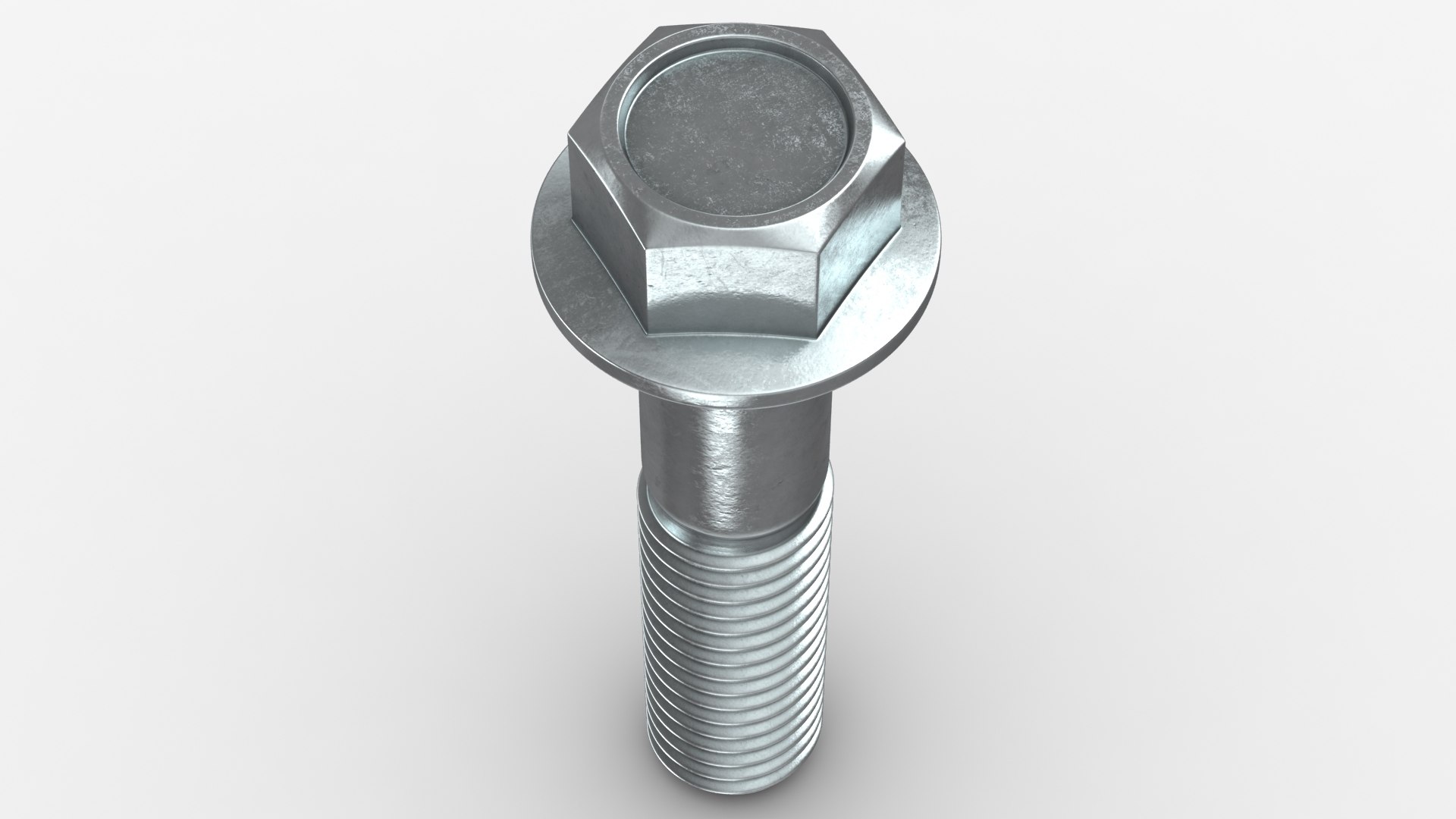 3D Hex Flange Bolt 02 Model - TurboSquid 1621398