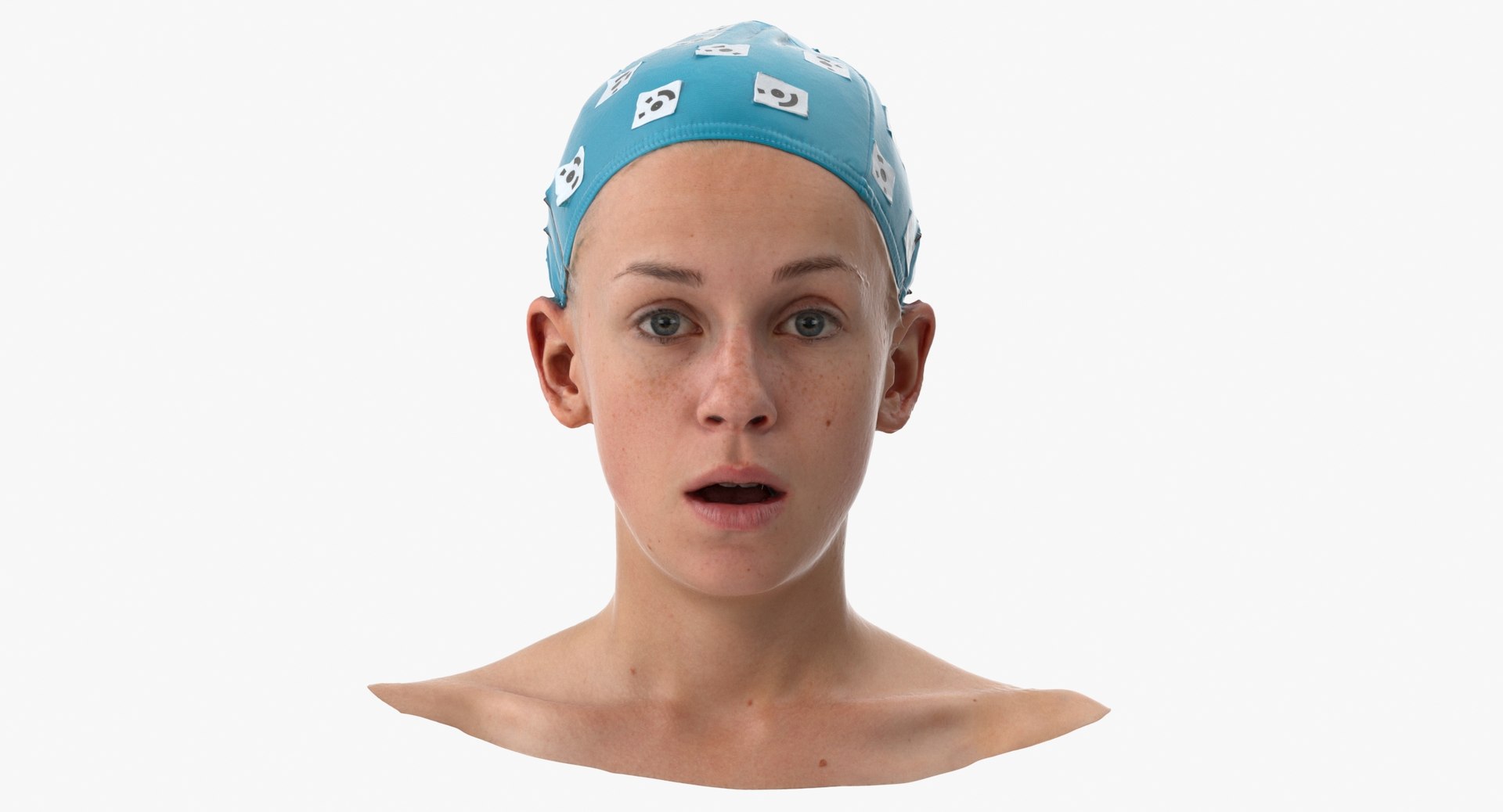 3D Rhea Human Head Fear Model - TurboSquid 1664209
