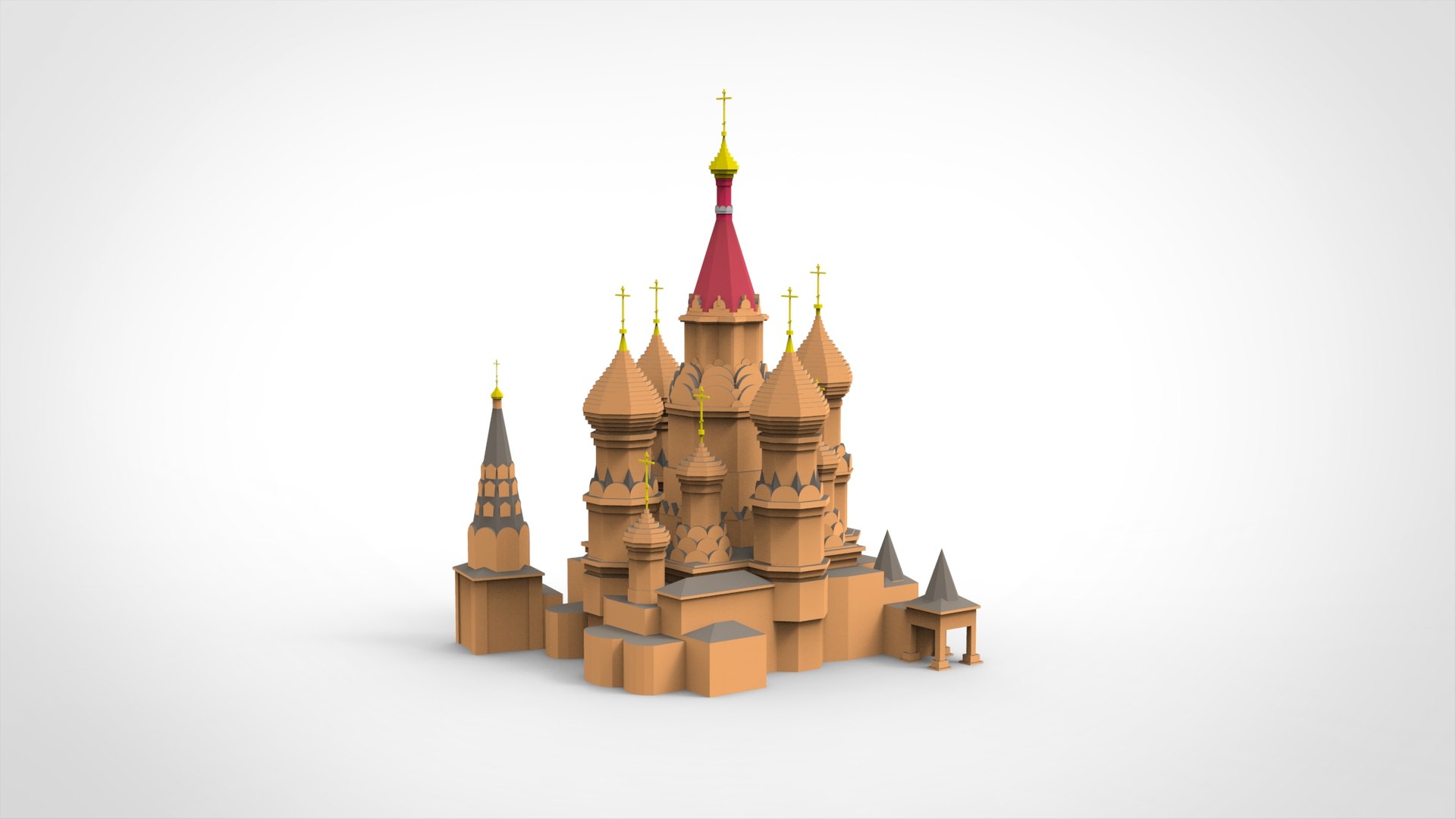 St Basils Cathedral Moscow 3D Model - TurboSquid 2105105