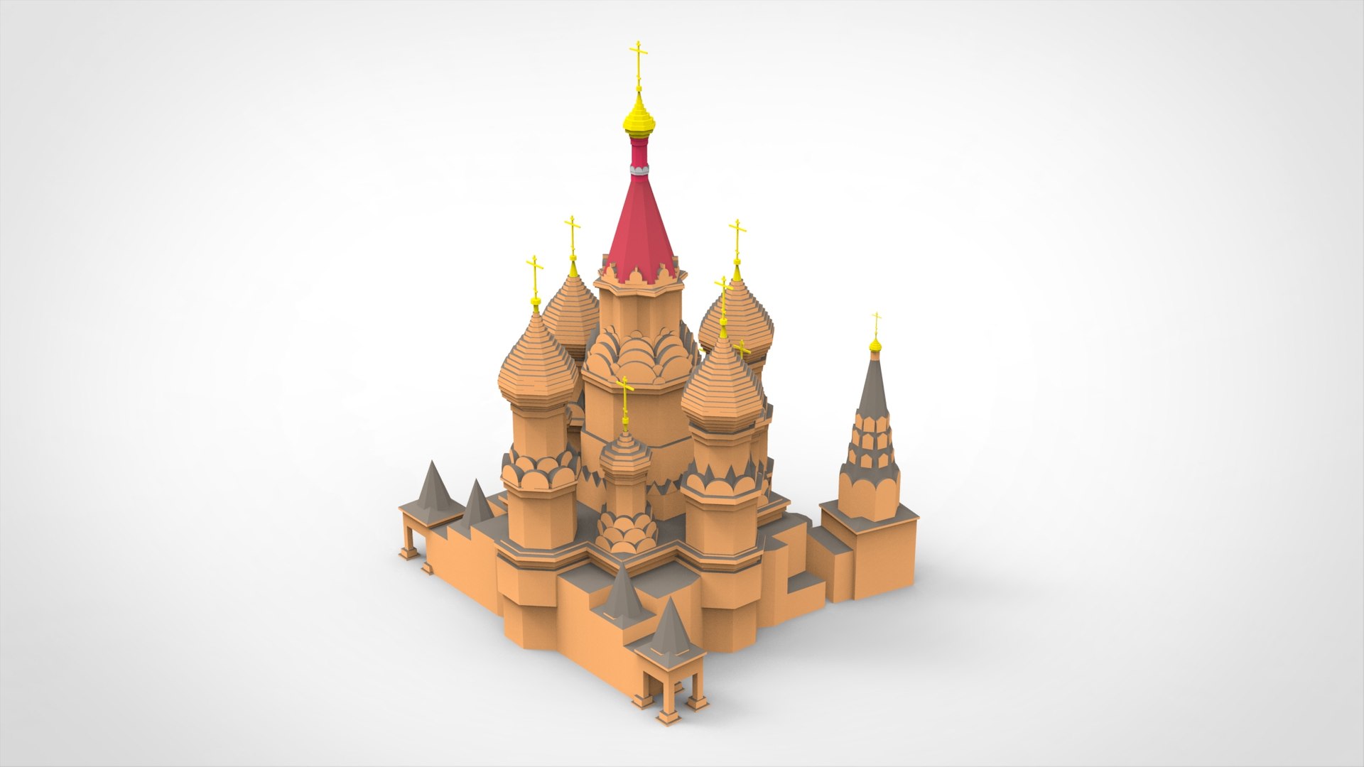 St Basils Cathedral Moscow 3D Model - TurboSquid 2105105