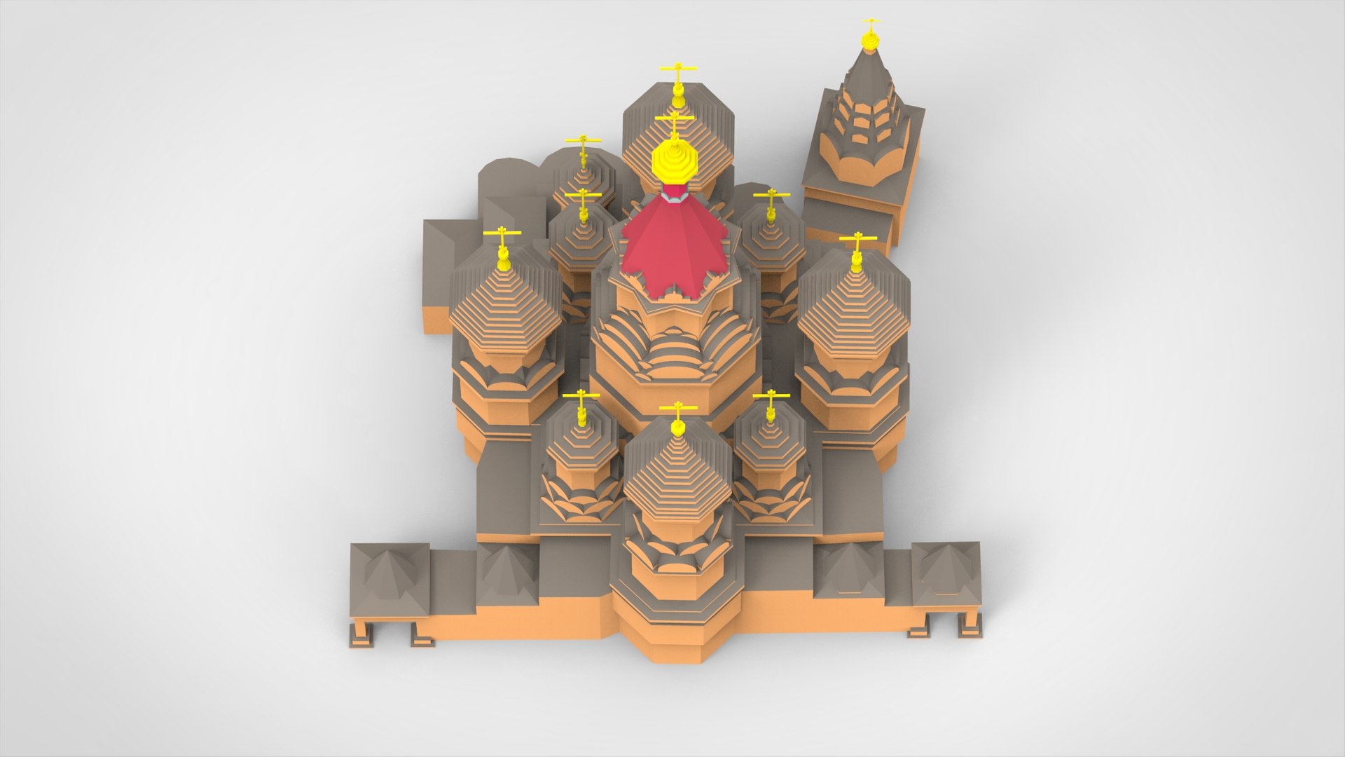 St Basils Cathedral Moscow 3D Model - TurboSquid 2105105