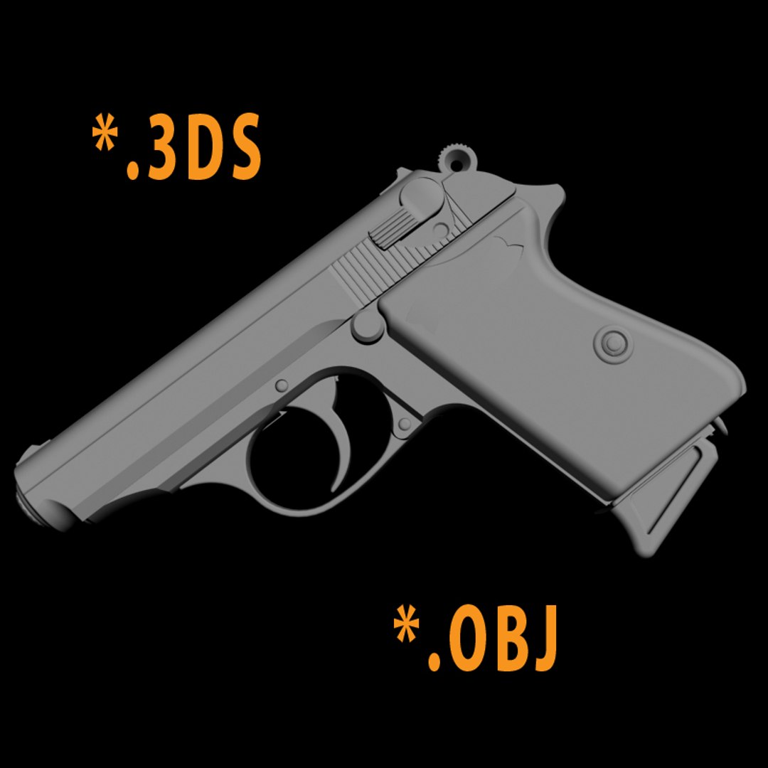 Pistols Walther Ppk 3d Max