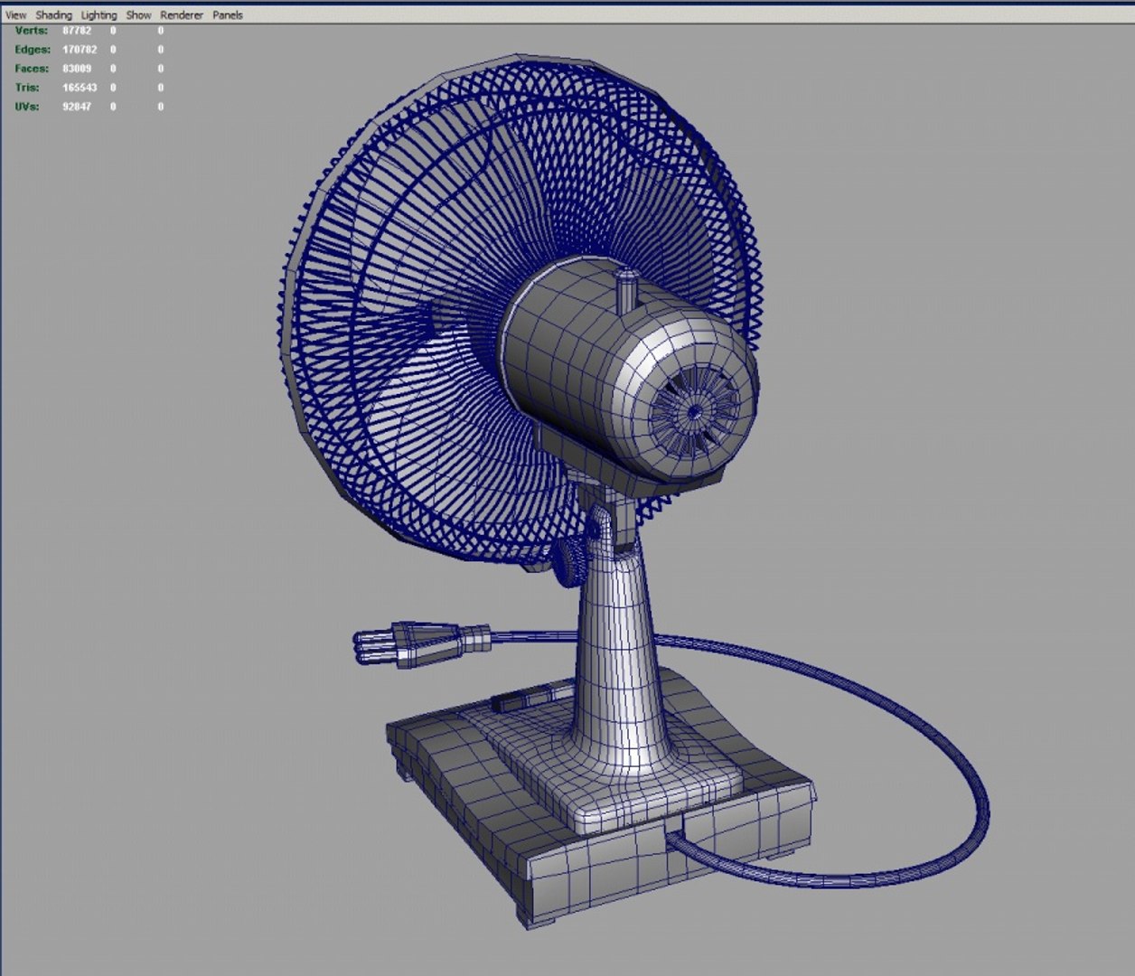 Table Fan 3d Model