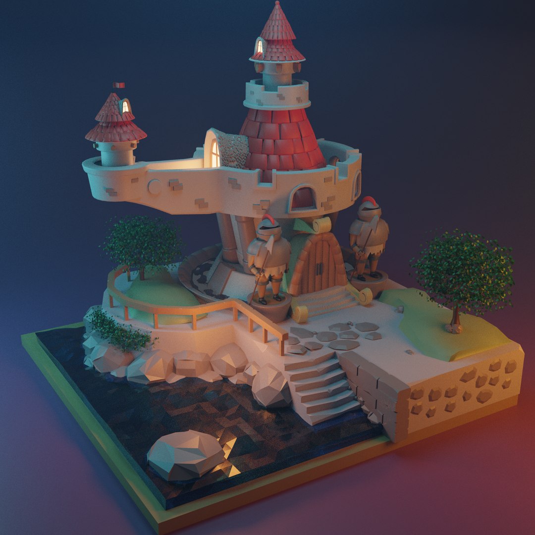 Little Fortress 3D - TurboSquid 1665646